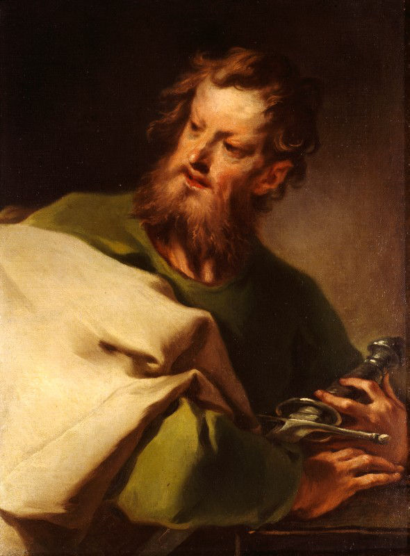 Oil Painting Replica St. Paul the Apostle by Nicola Grassi (1682-1748 ...