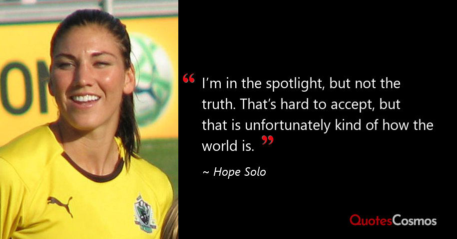 Hope Solo Soccer Quotes