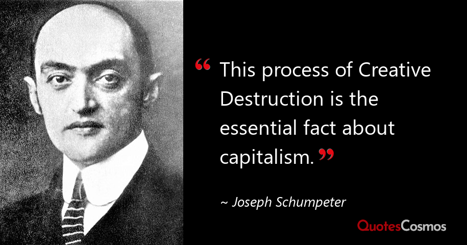 “This process of Creative…” Joseph Schumpeter Quote