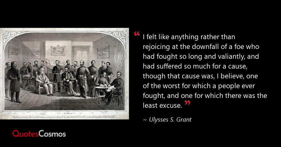 “I felt like anything rather than…” Robert E. Lee Quote