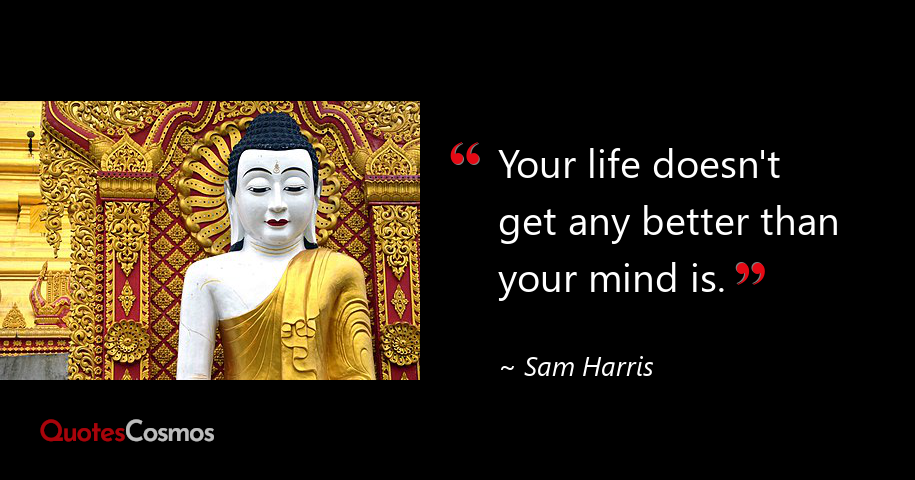 “Your life doesn't get any better than…” Sam Harris Quote