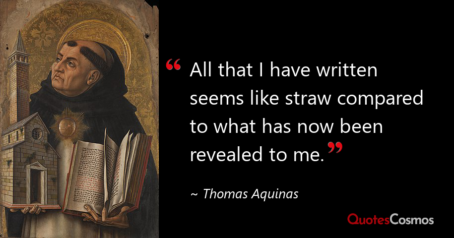 St Thomas Aquinas Quote