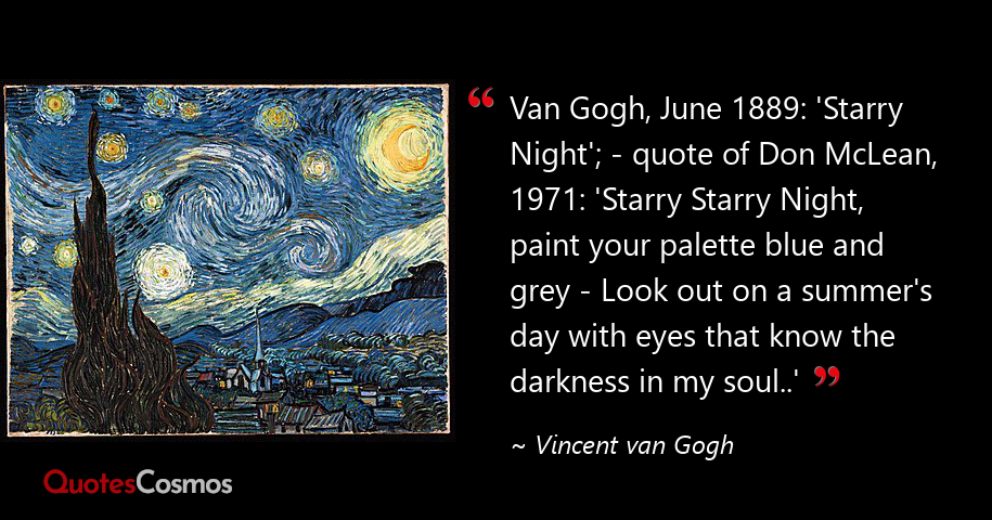 Starry Night Quote